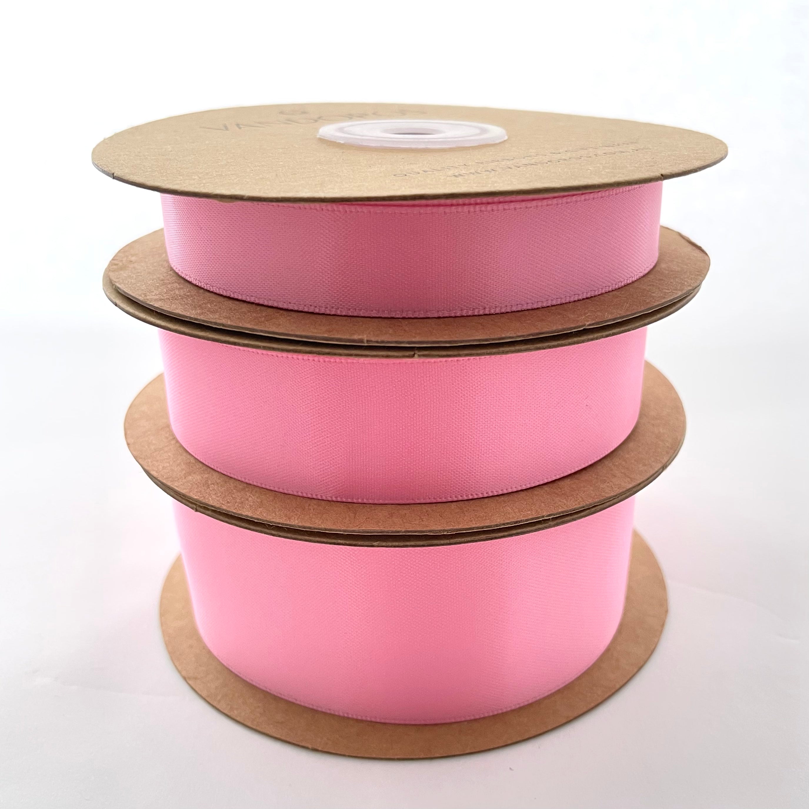 Double Satin Ribbon - Rose Pink – Emballage