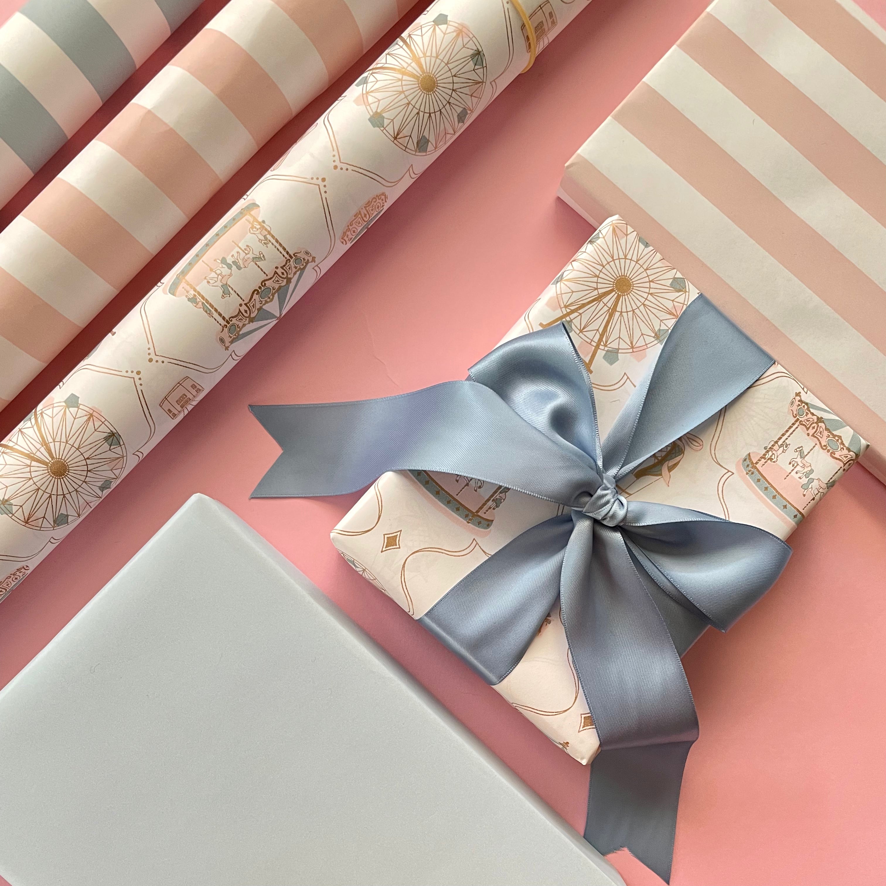 Light Blue Premium Wrapping Paper – Emballage